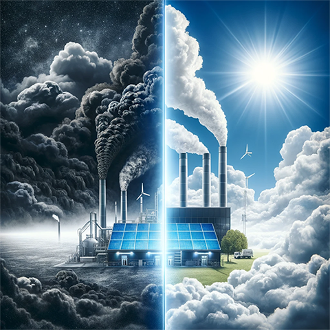 Conceptual picture of power plant | UCR News | UC Riverside