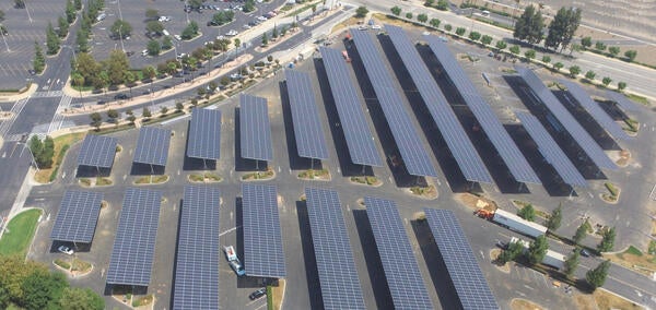 UCR parking lot solar installation | UCR News | UC Riverside