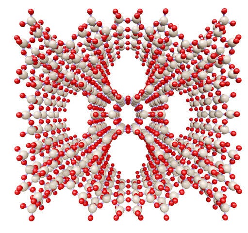 The molecular structure of zeolite crystal. (Getty Images) | UCR News ...